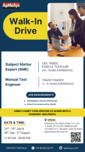 Career - ApMoSys Technologies