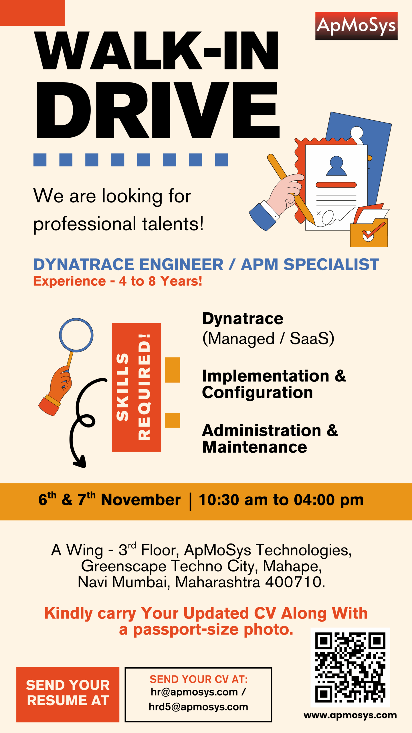 Career - ApMoSys Technologies